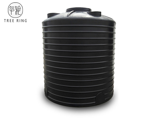Cylindrical White / Black Plastic Water Tank Chemical PAM PAC Storage ...