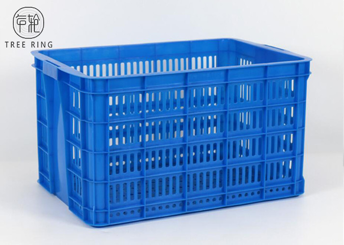 Heavy Duty Mesh Plastic Stacking Crates On Wheels 620 * 445 * 350mm ...