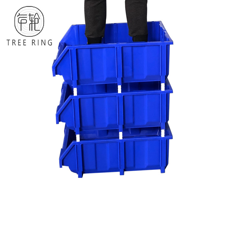 Blue Color Warehouse Plastic Picking Bins With Racking In Industrial ...