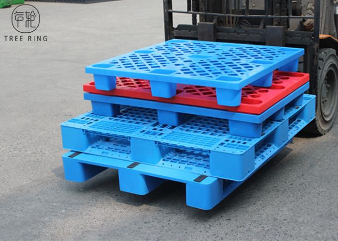 Blue / White Lightweight Plastic Pallets For Goods Transport 1100 * ...