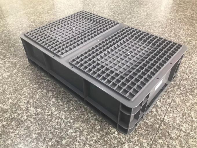 800 * 600 * 230 Euro Stacking Containers , Straight Sided Plastic ...