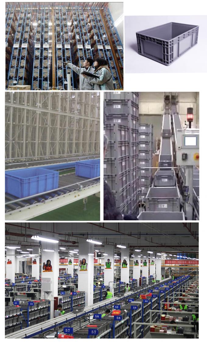 Industrial Roller Conveyors Euro Stacking Containers Without Lids 600 X ...