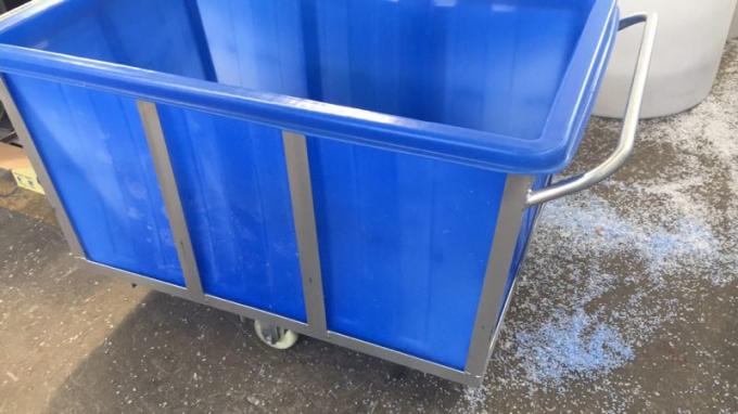 500kg Heavy Duty Plastic Laundry Trolley On Wheels For Textile ...