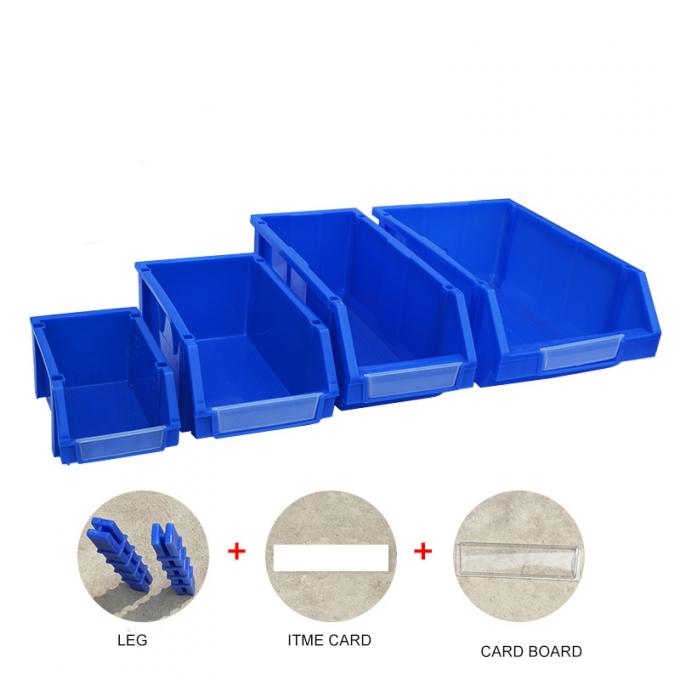 Blue / Red Stacking Plastic Bin Boxes For Secure Storage Of Parts 600 * ...