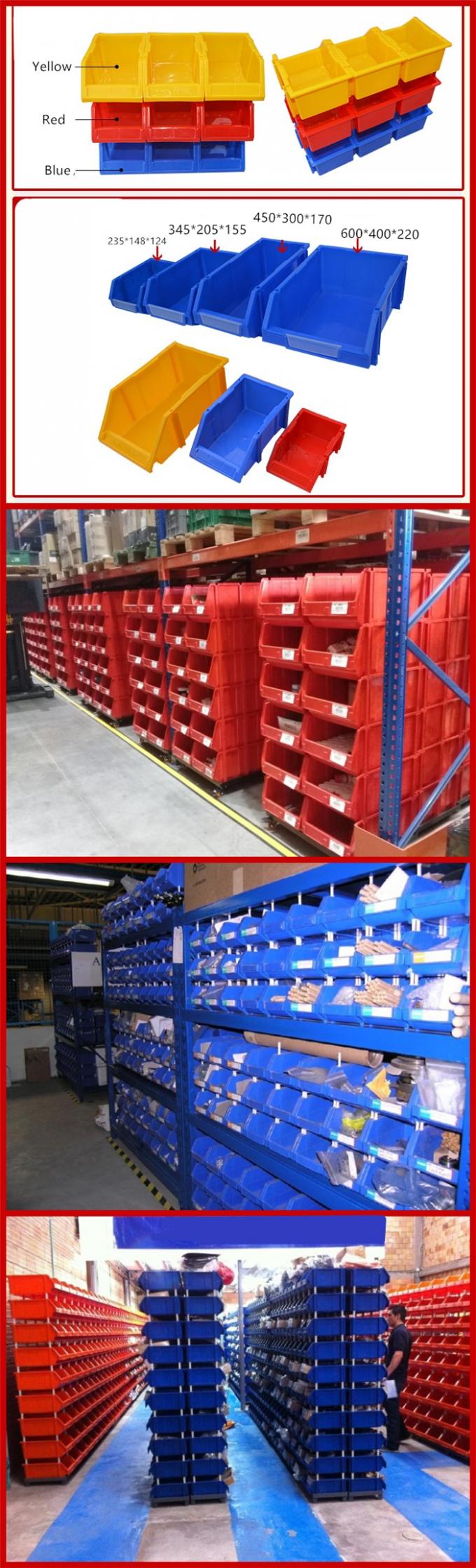 Stackable Colored Tooling Plastic Tool Storage Bins 500 * W 380 * H 250 ...