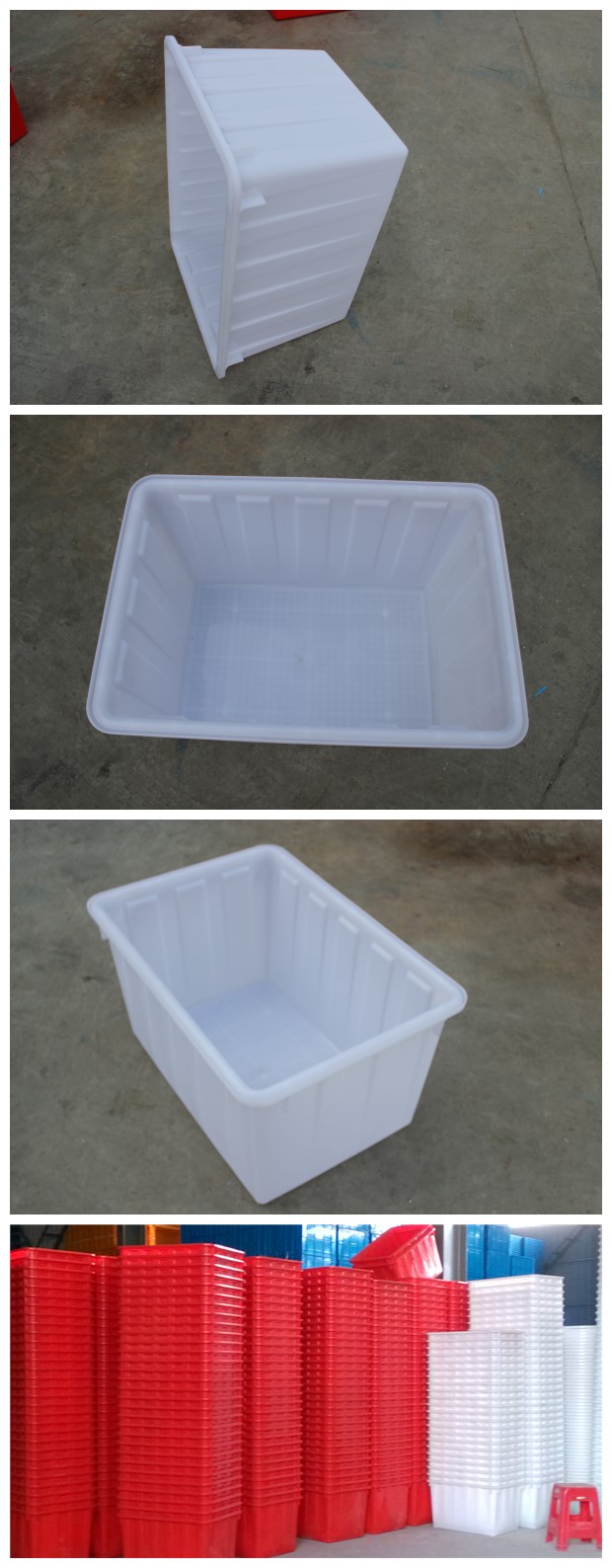 W120l Printed Stackable Strong Plastic Storage Containers HDPE ...
