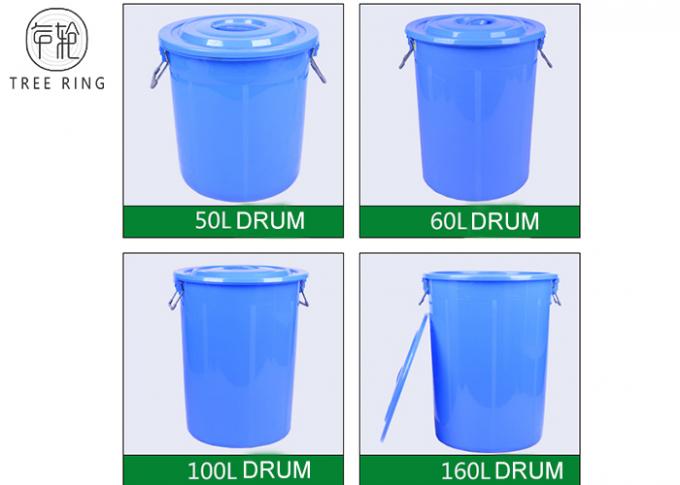 100Liter Small Plastic Dustbin With Lid / Steel Frame Cage And Wheels ...