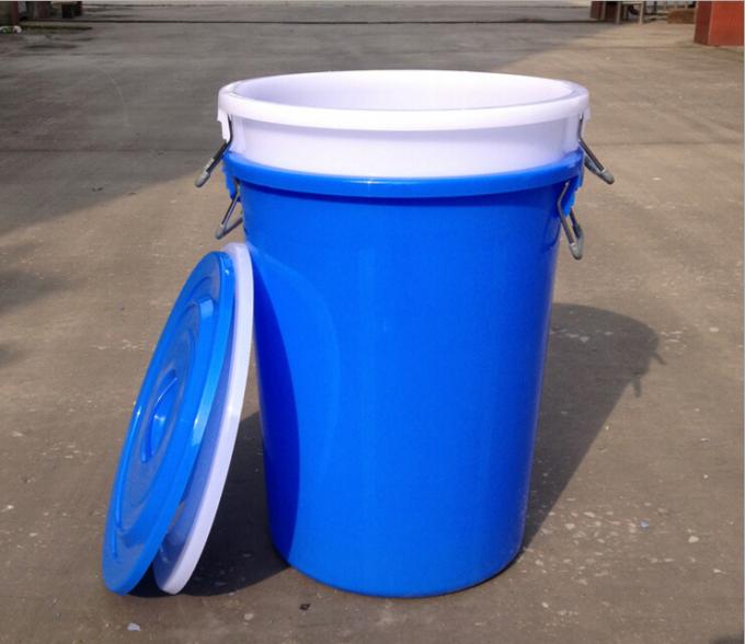 100Liter Small Plastic Dustbin With Lid / Steel Frame Cage And Wheels ...