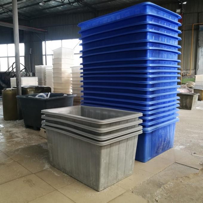 20 Bushel Poly Box Truck , Rectangular Poly Laundry Trucks Industry For ...