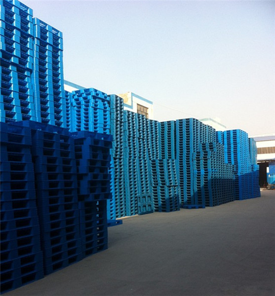 Single HDPE Plastic Pallets Hd Full Perimeter Bottom , Reinforced ...