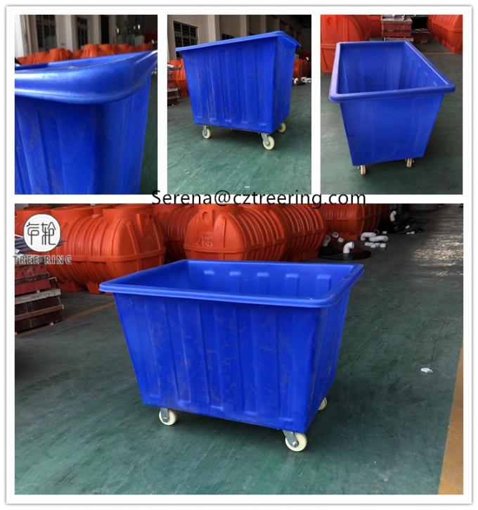Commercial Textile Mobile Tapered Plastic Box Truck Cart For Garment ...