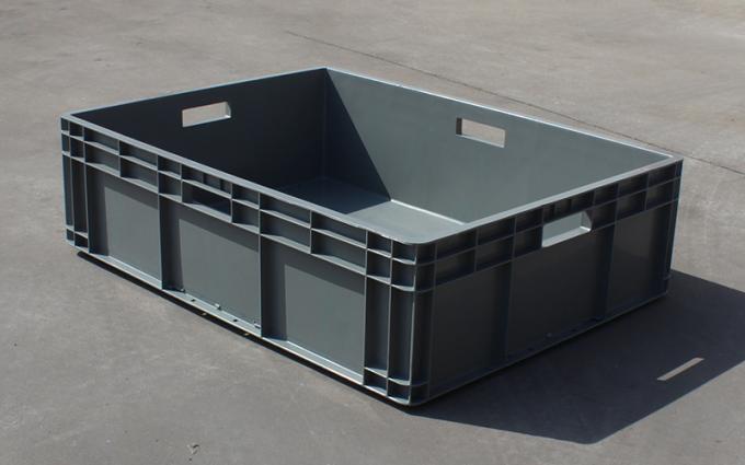 800*600*230 Mm Euro Plastic Storage Boxes Tray For Industrial Storage
