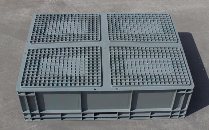 800*600*230 Mm Euro Plastic Storage Boxes Tray For Industrial Storage