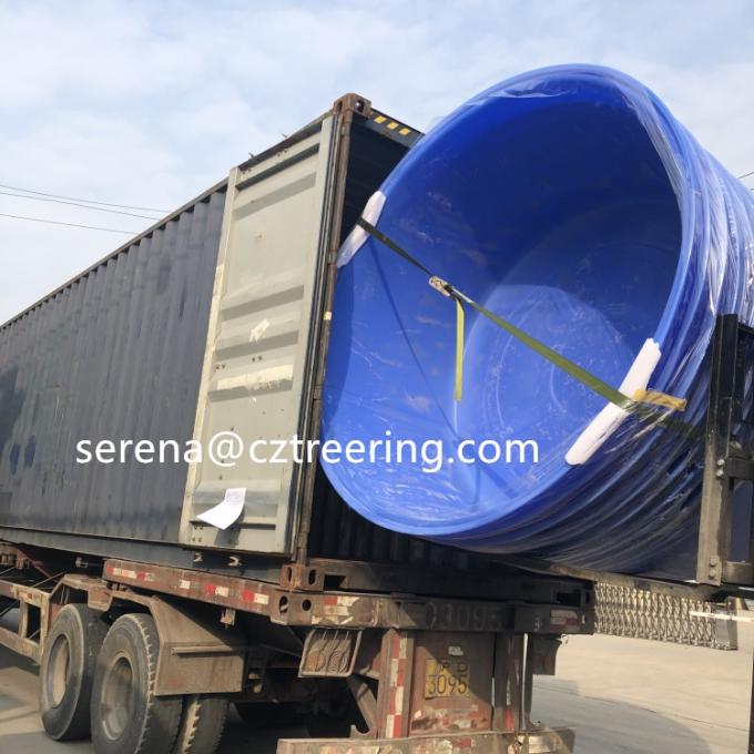 5000 Litre Open Top Cylindrical Tank PE Rigid Round Raised Preformed ...