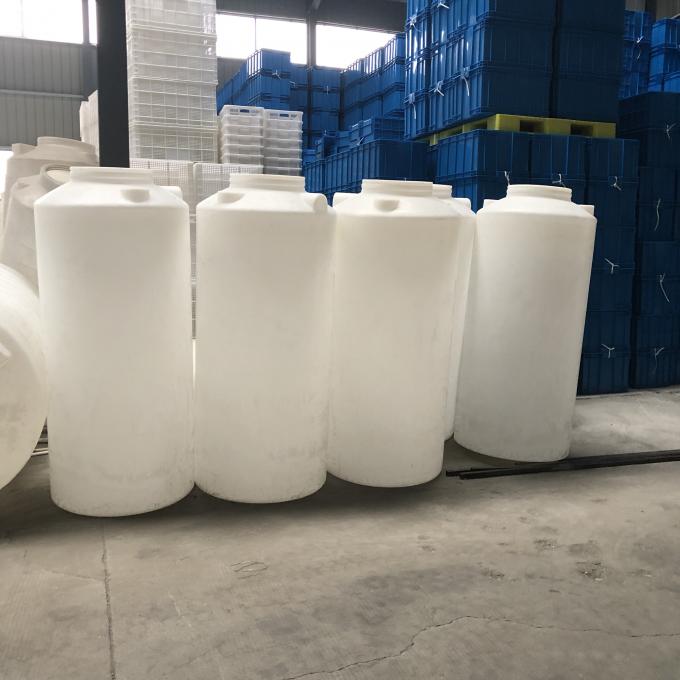 Blue Color Round 250 Gallon Plastic Water Storage Tanks For Liquid Feed ...