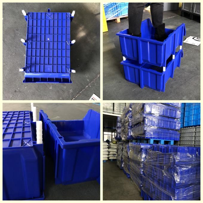 Assembly Bench Plastic Bin Boxes Stackable Storage Boxes For