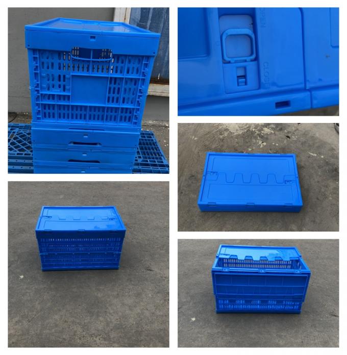 45 Liter Grated Wall Heavy Duty Collapsible Storage Crate Utility ...