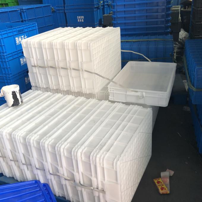 Heavy Duty Euro Stacking Containers White Food Plastic Trays For ...