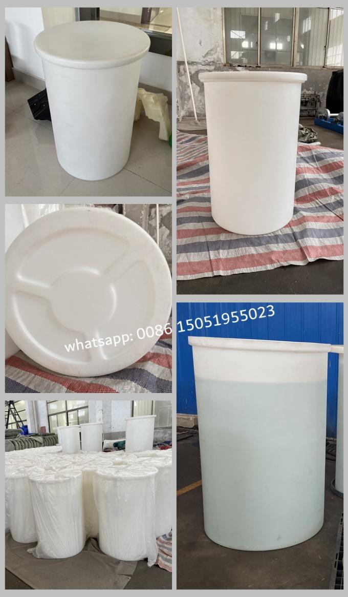 55 Gallon Chemtainer Crosslinked Polyethylene Open Top Cylindrical ...